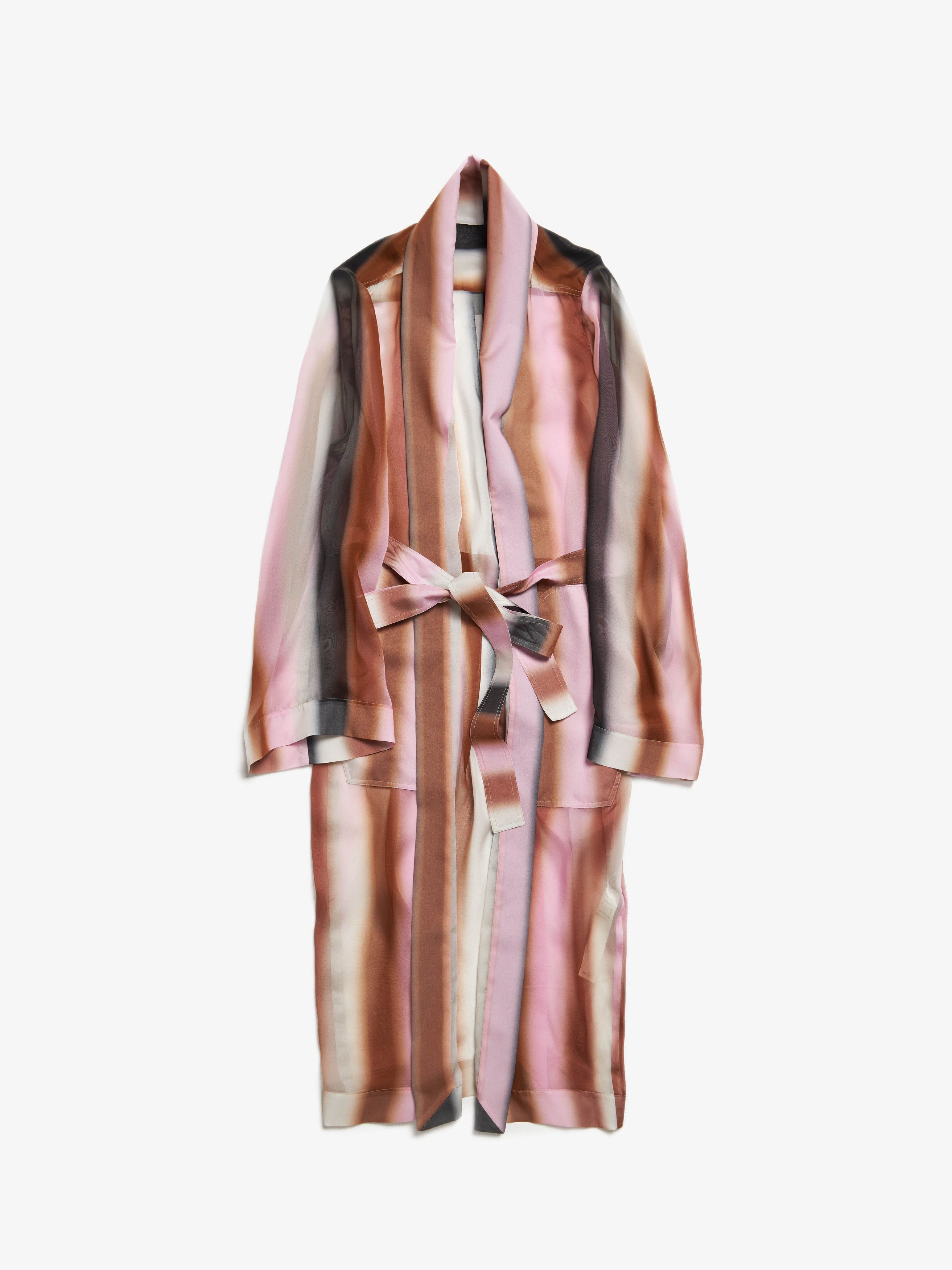 Rick Owens SS21 Phlegethon Hued Degrade Printed Silk Robe | Grailed