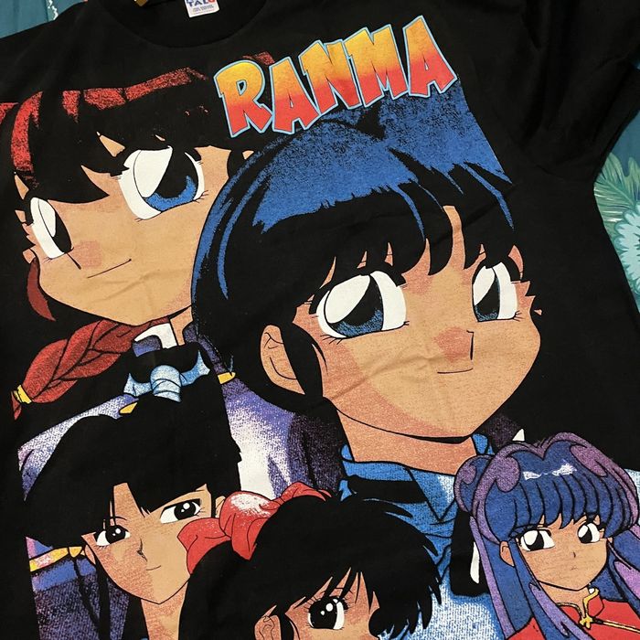 Vintage Rare Ranma 12 Rap Tee Anime Manga Bootleg T Shirt Large Grailed