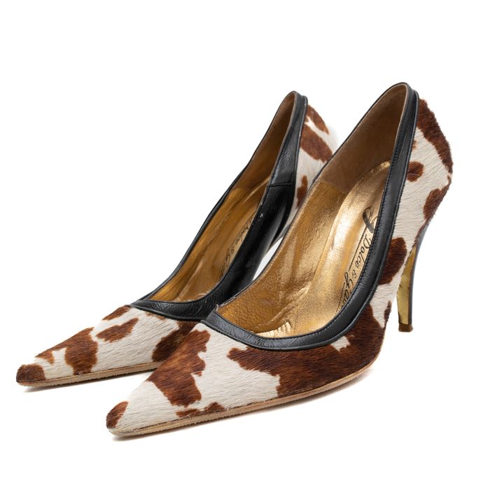 Dolce & Gabbana DOLCE & GABBANA Pony Hair Pointed Cow Heels | Grailed
