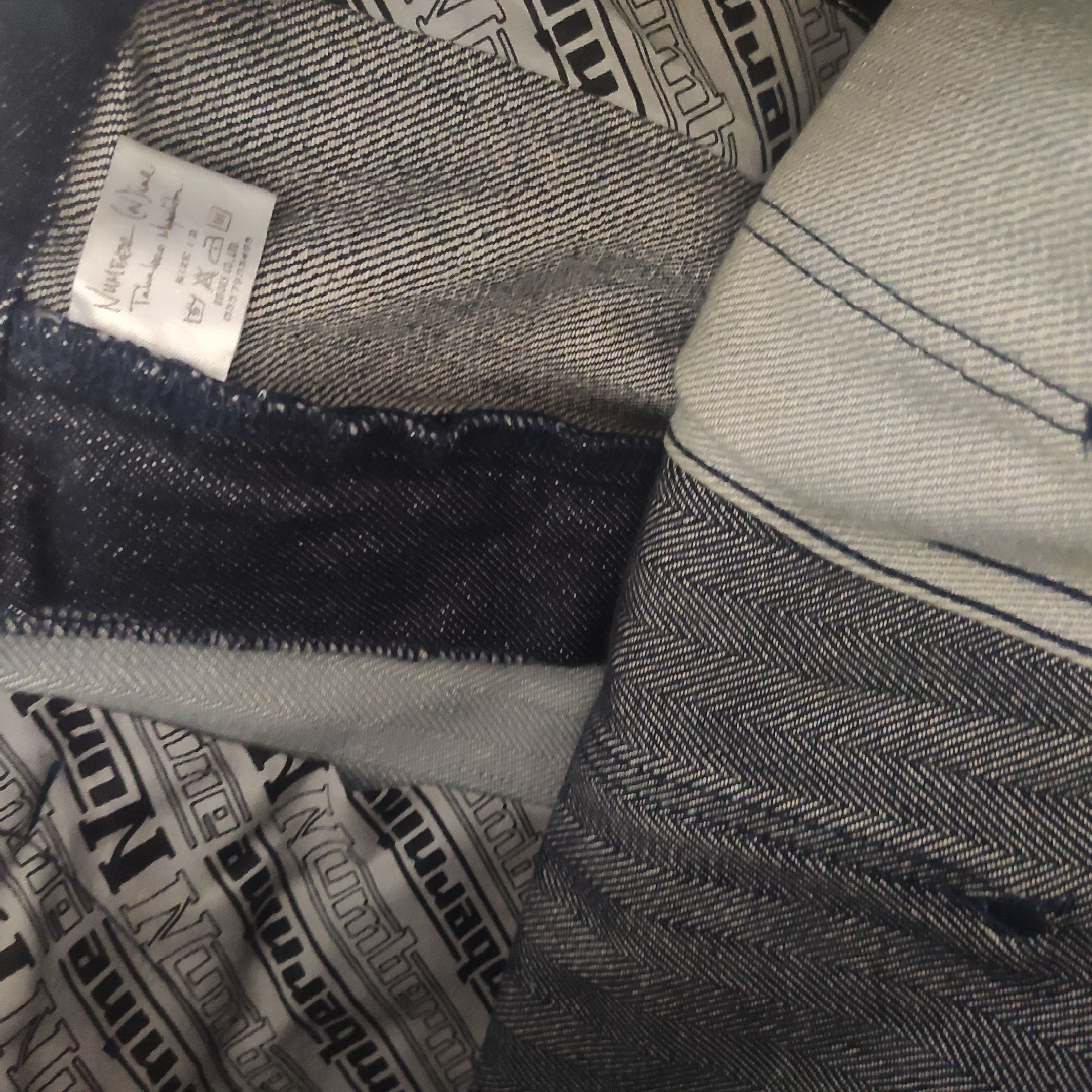 Number (N)ine Number Nine four panel denim jeans pants TAKAHIRO ...