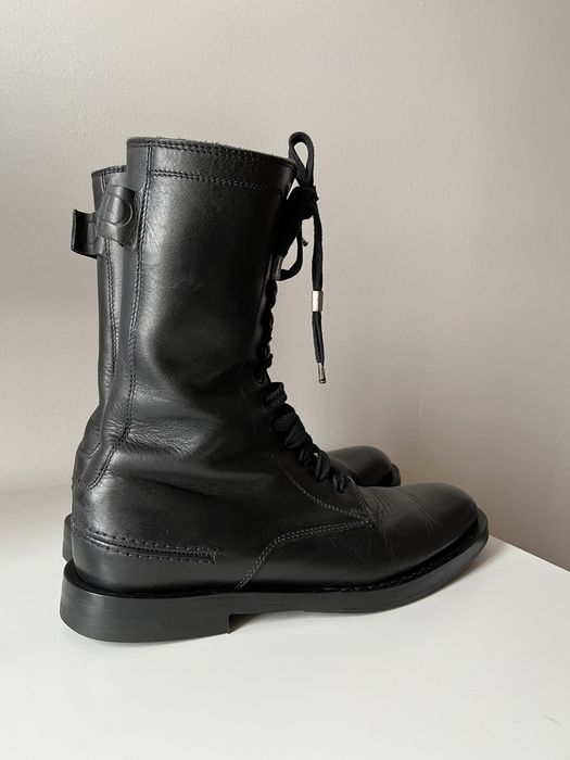 Dior AW04 Dior VOTC “Victim of the Crime” Combat Boots | Grailed