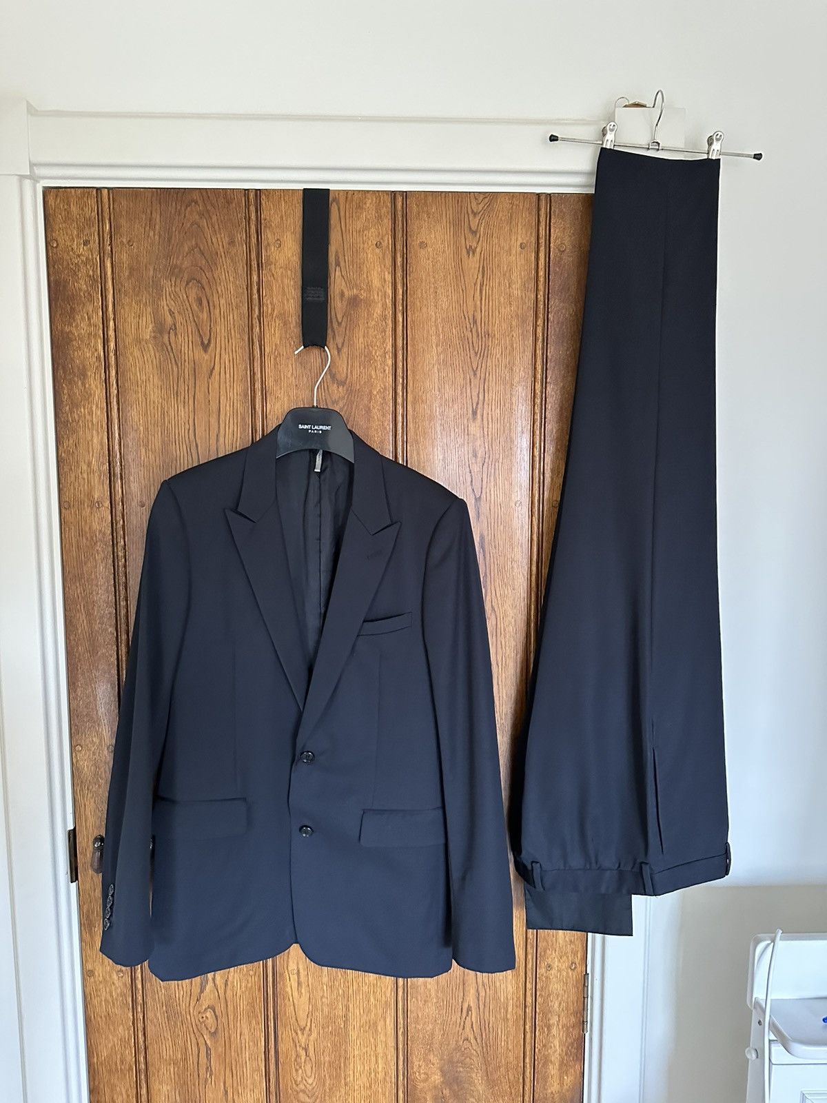 Dior AW08 Dior Homme peaked lapel black suit Archive Grail | Grailed