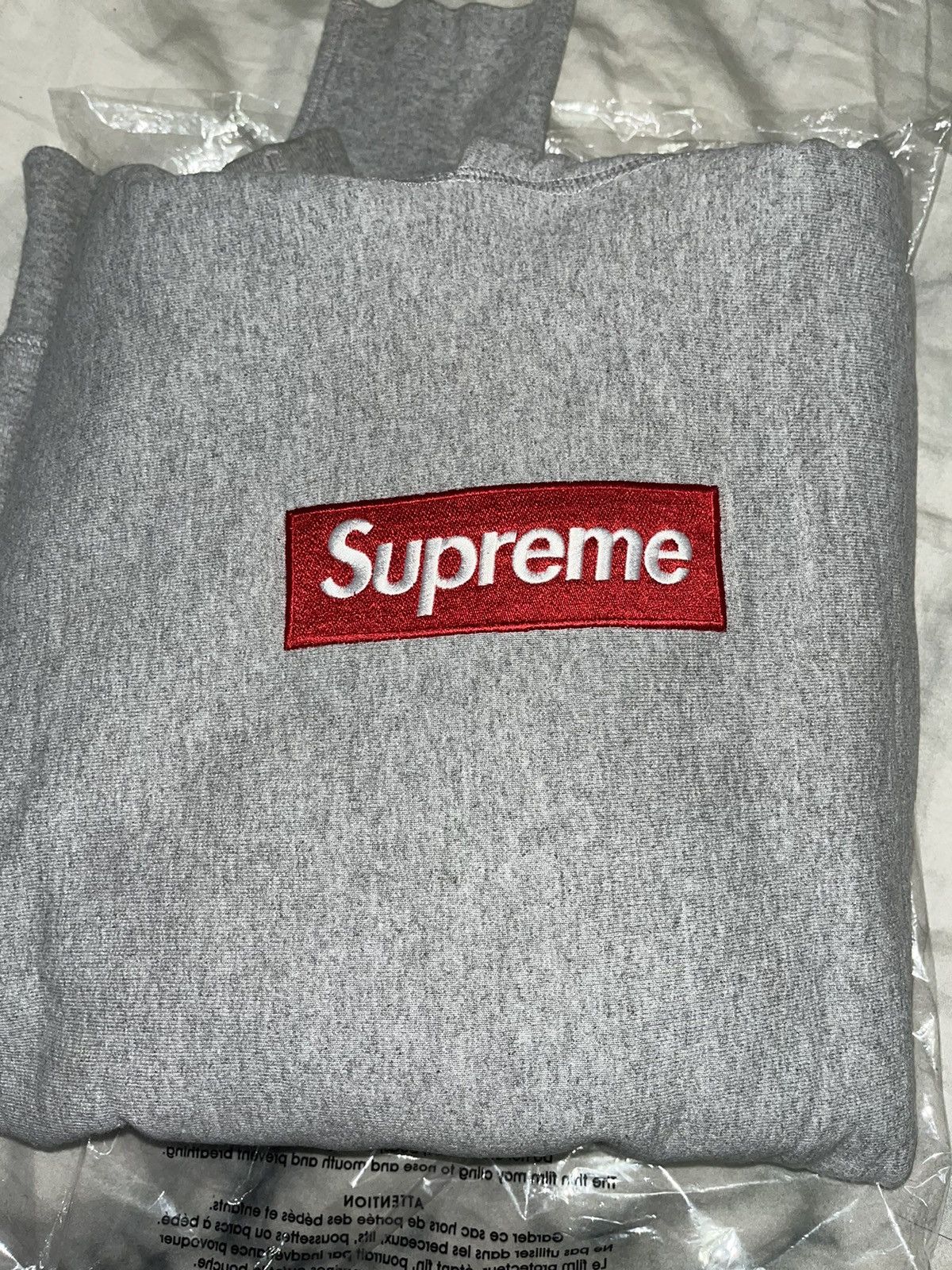 Supreme Supreme 2012 Heather Grey Box Logo Hoodie | Grailed