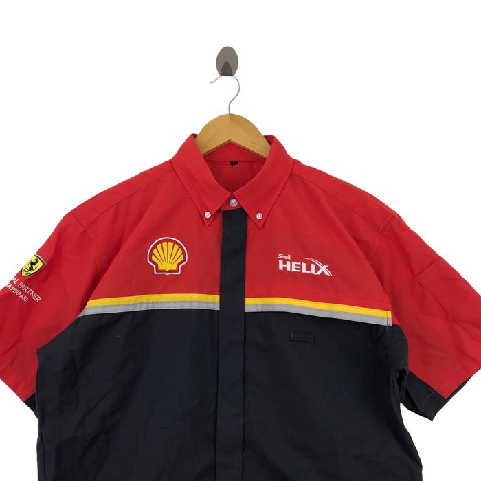 Scuderia Ferrari Vtg SCUDERIA FERRARI Shell Helix Formula 1 Tee Shirt ...