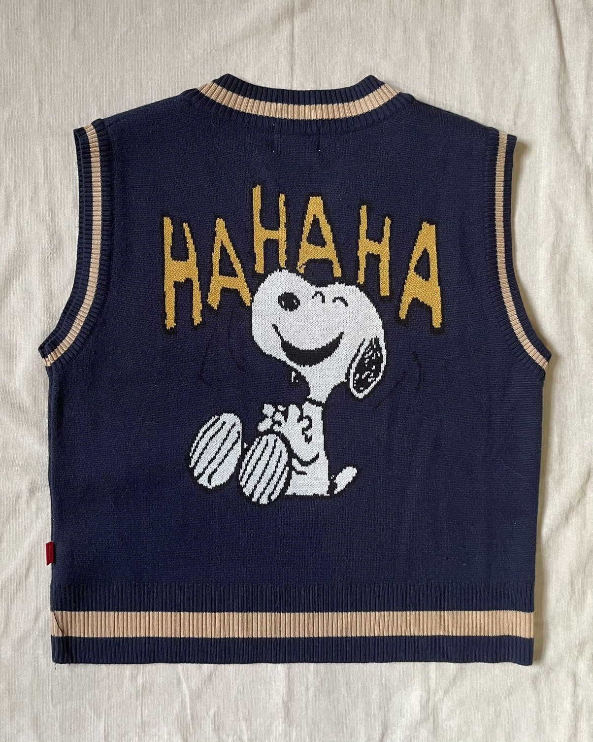 Vintage Peanuts Snoopy Knitted Vest Woman | Grailed