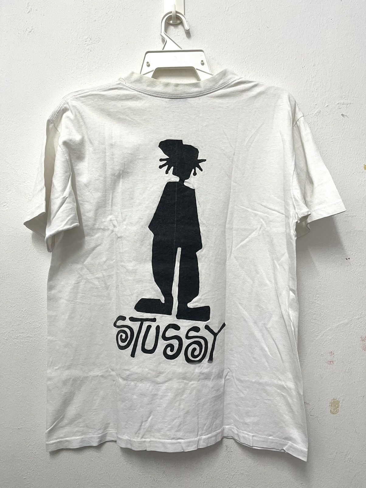 Vintage Vintage 80’s Black Tag Stussy Photo Print Back Tee | Grailed