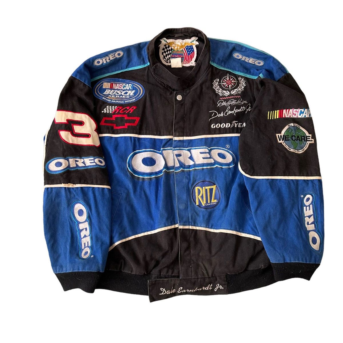 Vintage vintage 90s Nascar OREO jeff hamilton jacket RARE | Grailed