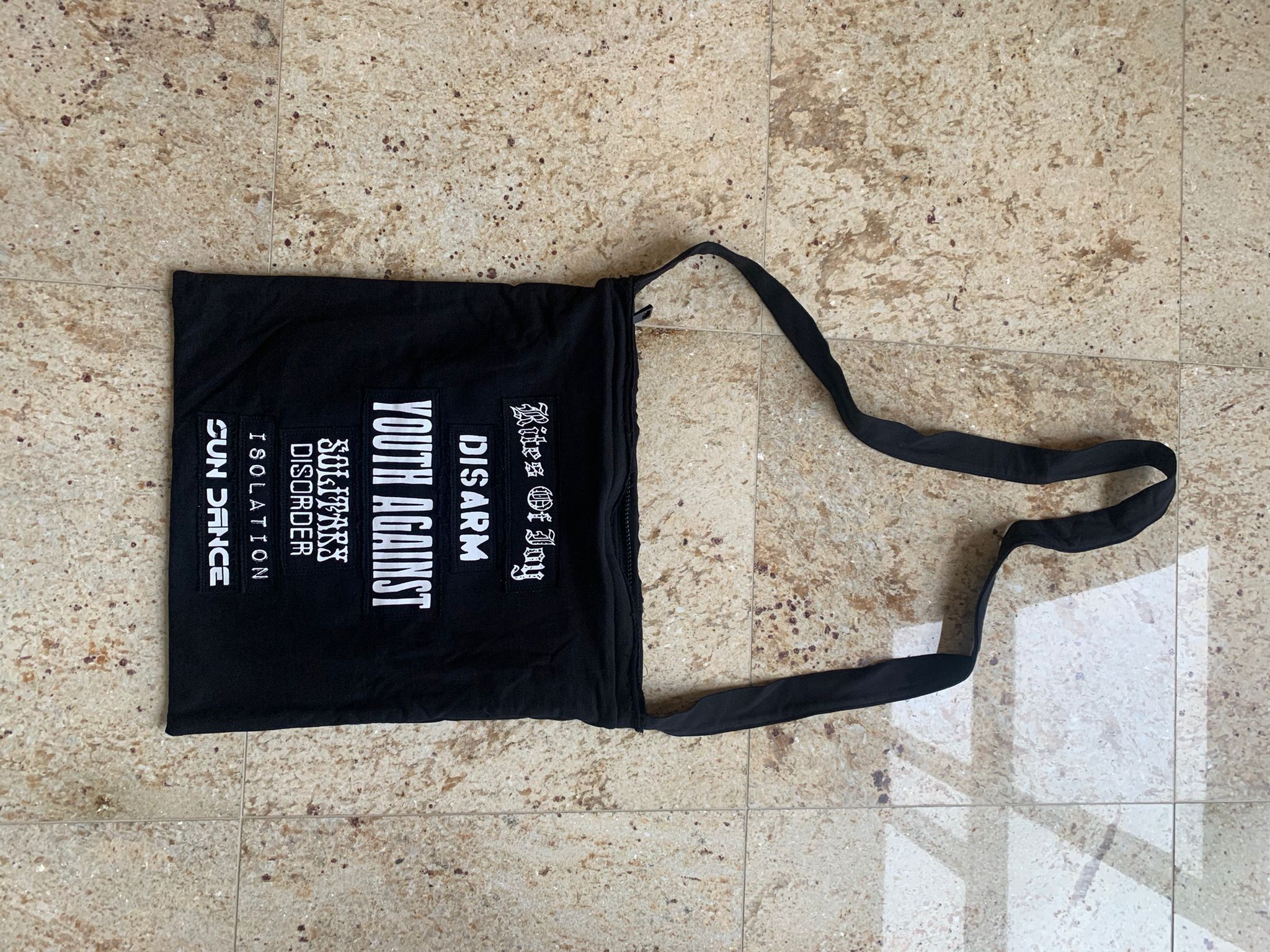 Raf Simons Disarm Youth Against Sling Messenger Bag in Black | Grailed