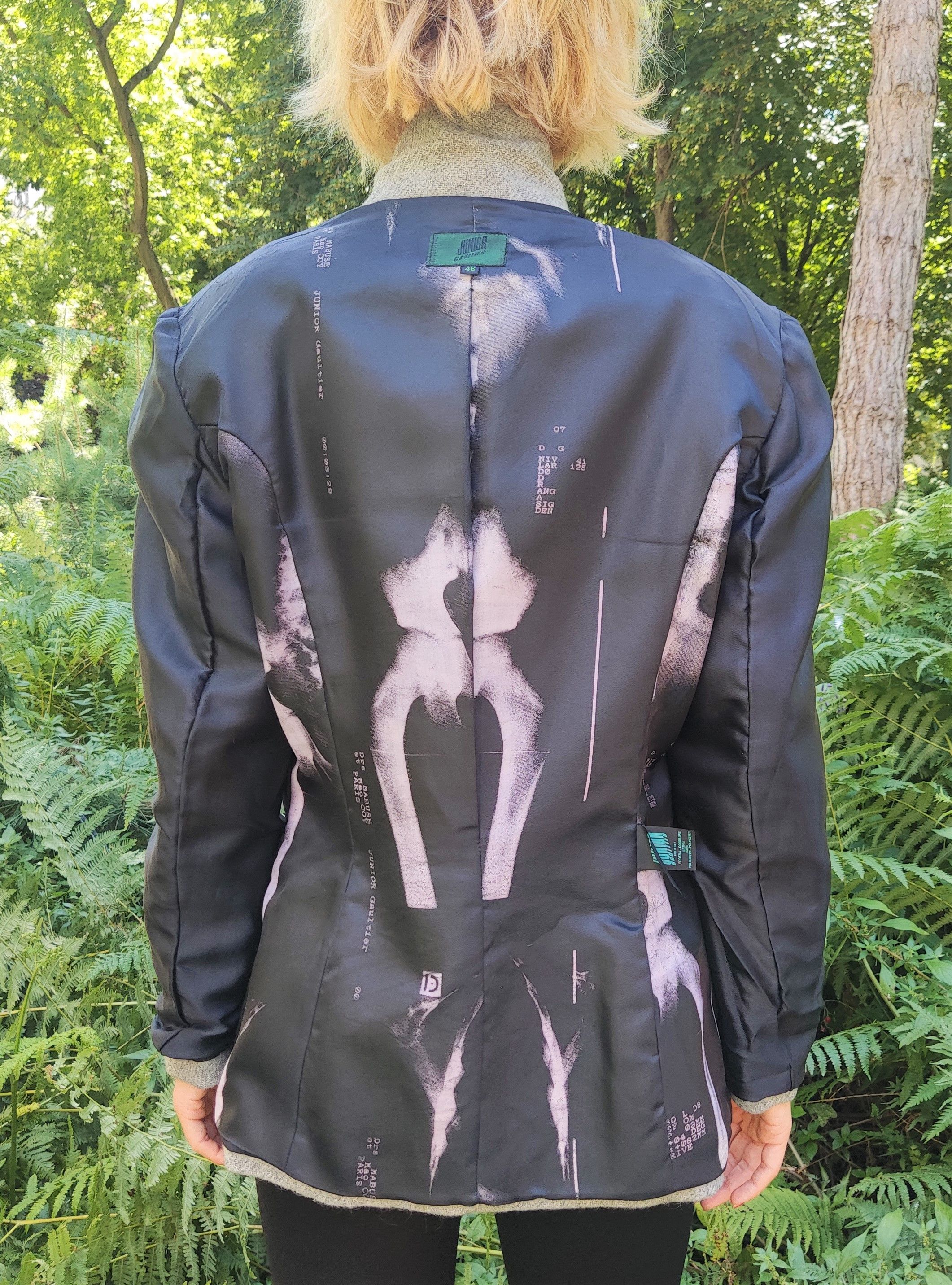 Jean Paul Gaultier Jean Paul Gaultier X-ray Skeleton Blazer Coat Jacket ...