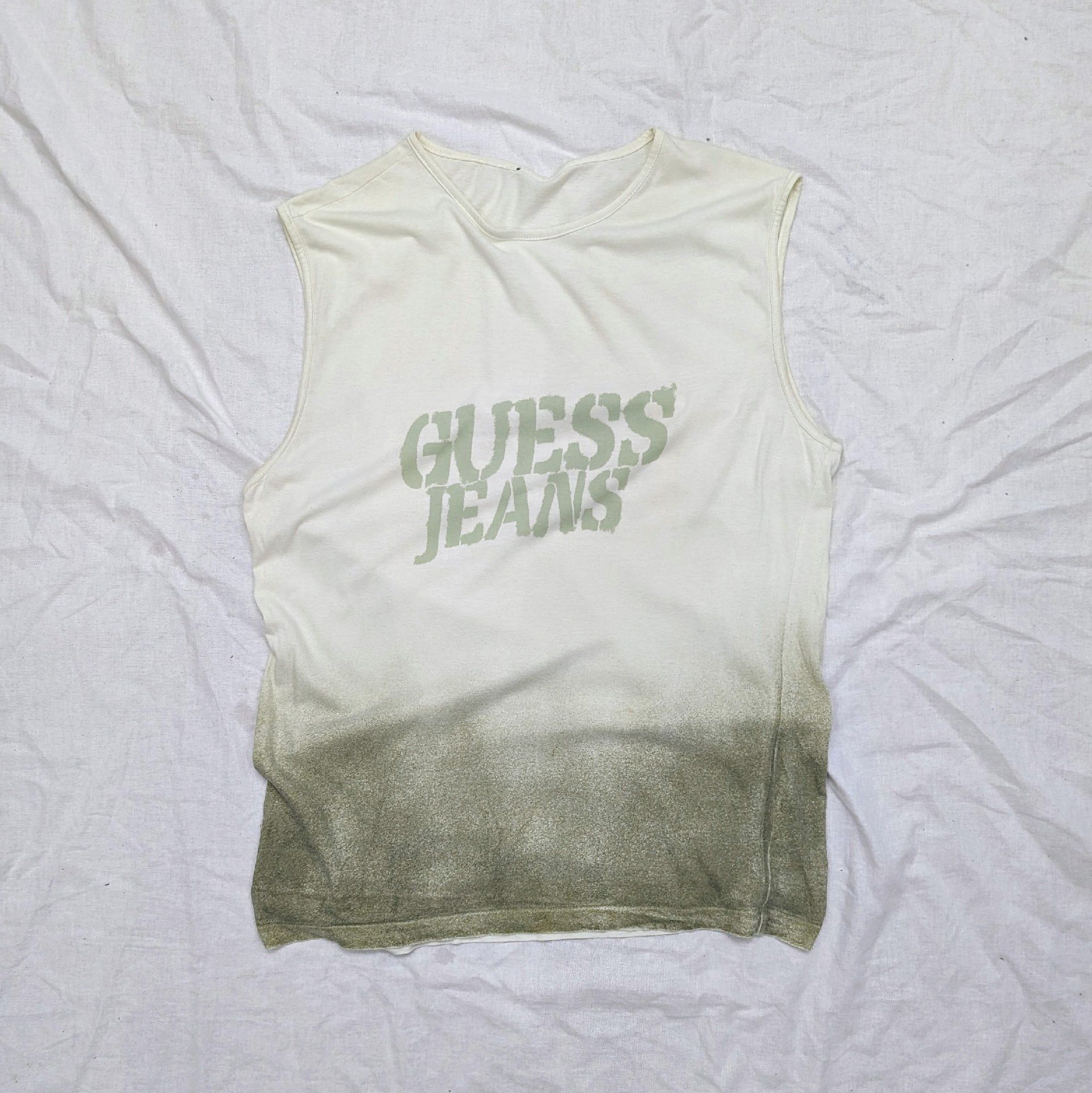 Guess × Vintage guess vintage gradient top made in italy | Grailed