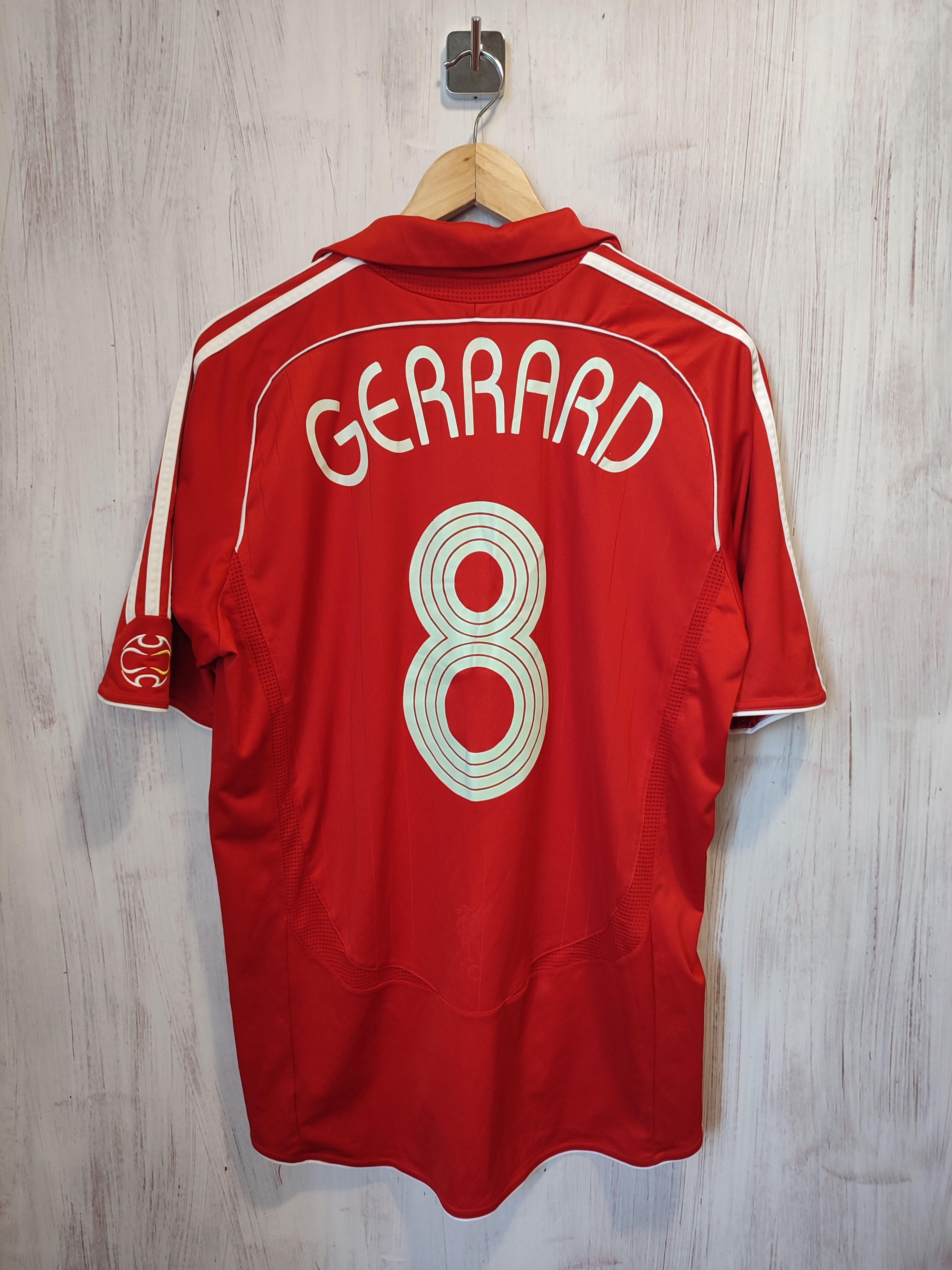 Adidas FC Liverpool 2006 2007 2008 home soccer shirt jersey Gerrard ...