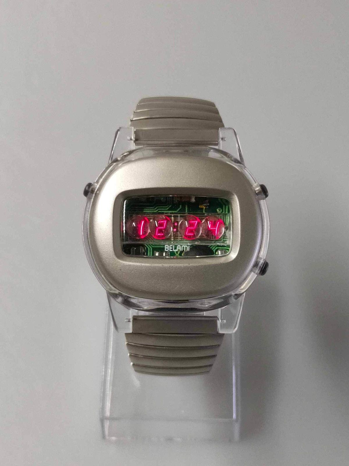 Outdoor Life × Vintage × Watch Vintage BELAMI RED LED Skeleton Japan ...