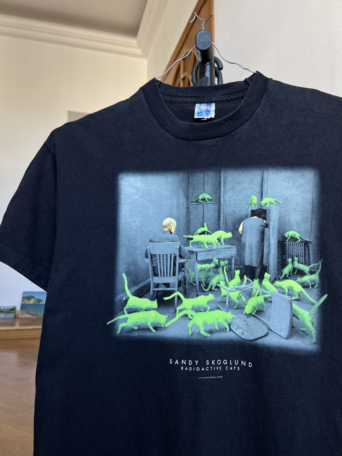 Vintage Vintage Sandy Skoglund Radioactive Cats 94' Single Stitch | Grailed