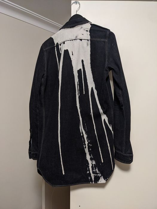 Rick Owens BLEACH VOMIT JACKET FW16 MASTODON | Grailed