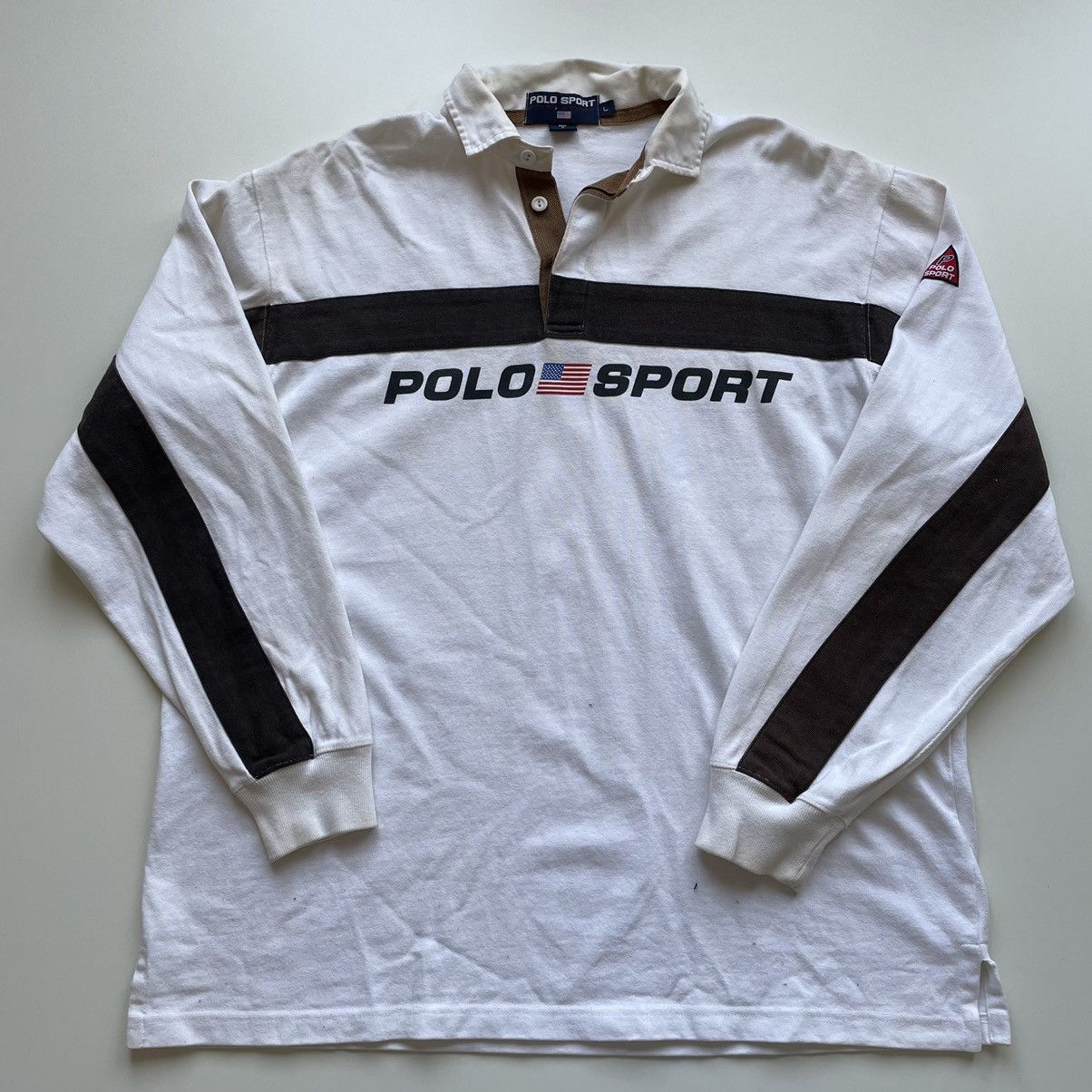 Polo Ralph Lauren Vintage 90s Polo Sport Ralph Lauren Spell Out Sweater Large | Grailed