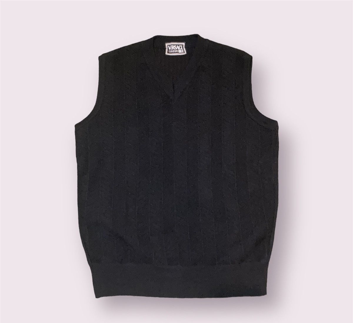 Vintage TUPAC 90’s VERSACE V2 CASHMERE BLACK SPENCER | Grailed