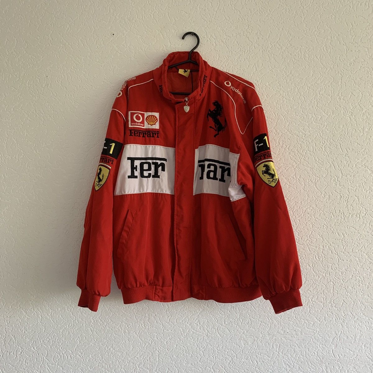 Ferrari × Racing Ferrari Very Rare racing Jacket Vodafone Formula Uno ...