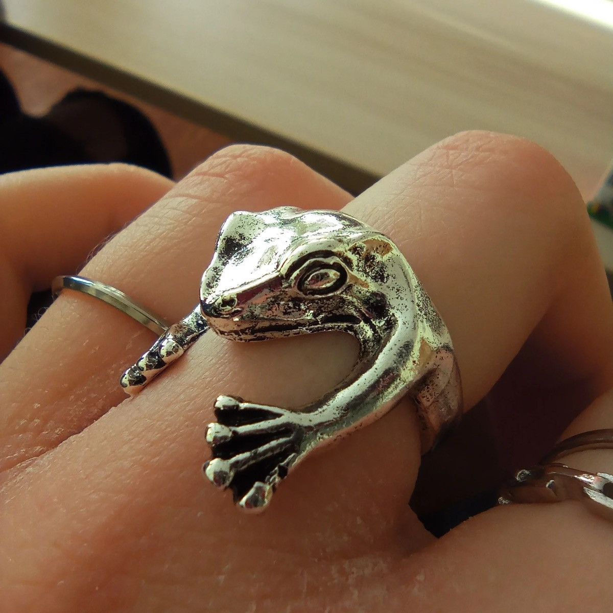 Vintage Frog Ring Wavy Hippie Peace Jewelry Love Animals | Grailed