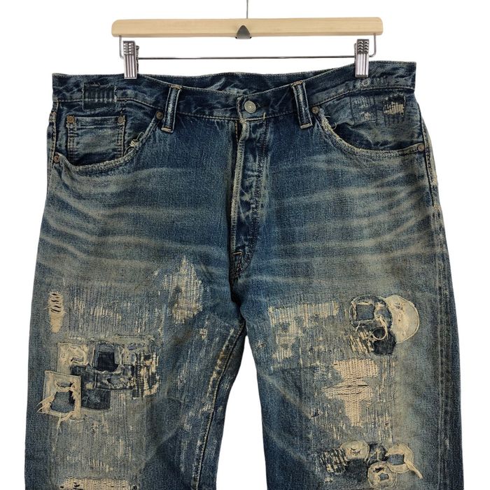 Pure Blue Japan Vintage PURE BLUE JAPAN Jeans Pants Boro Design ...