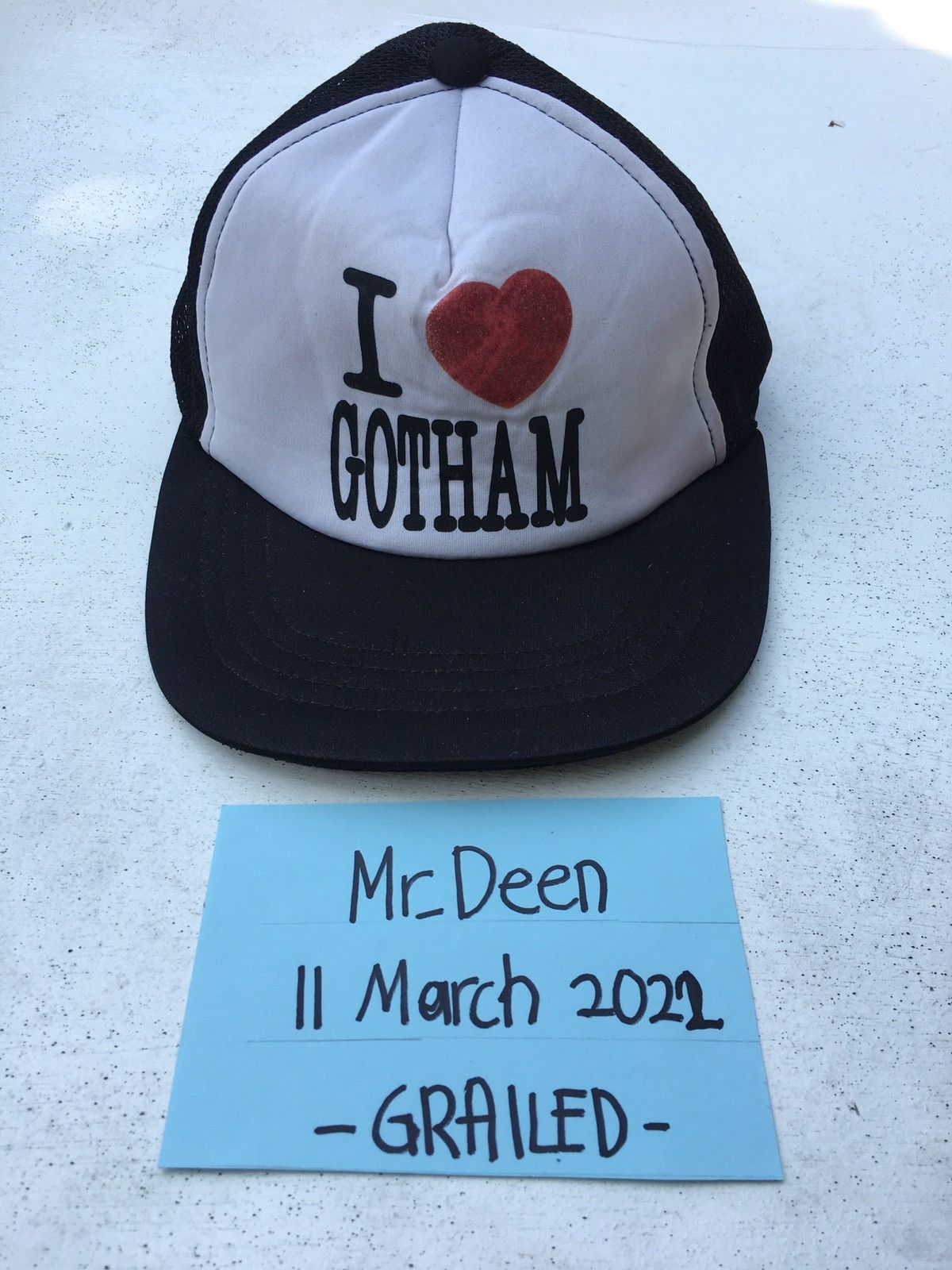 Number (N)ine Rare Number Nine I Love Gotham Trucker/ Cap | Grailed