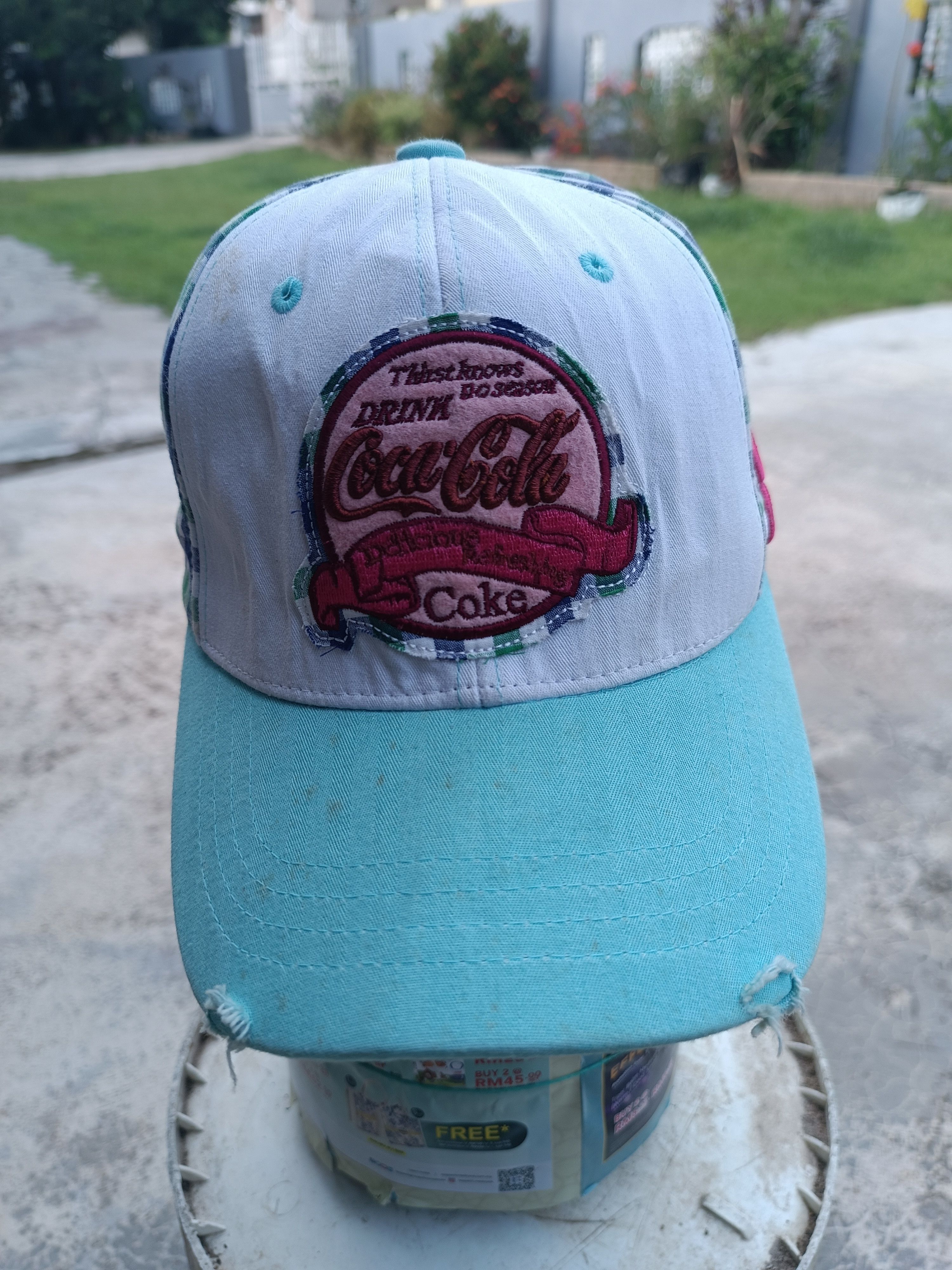 Coca Cola × Vintage VINTAGE 80s DISTRESSED COCA COLA 6 PANELS TRUCKER ...