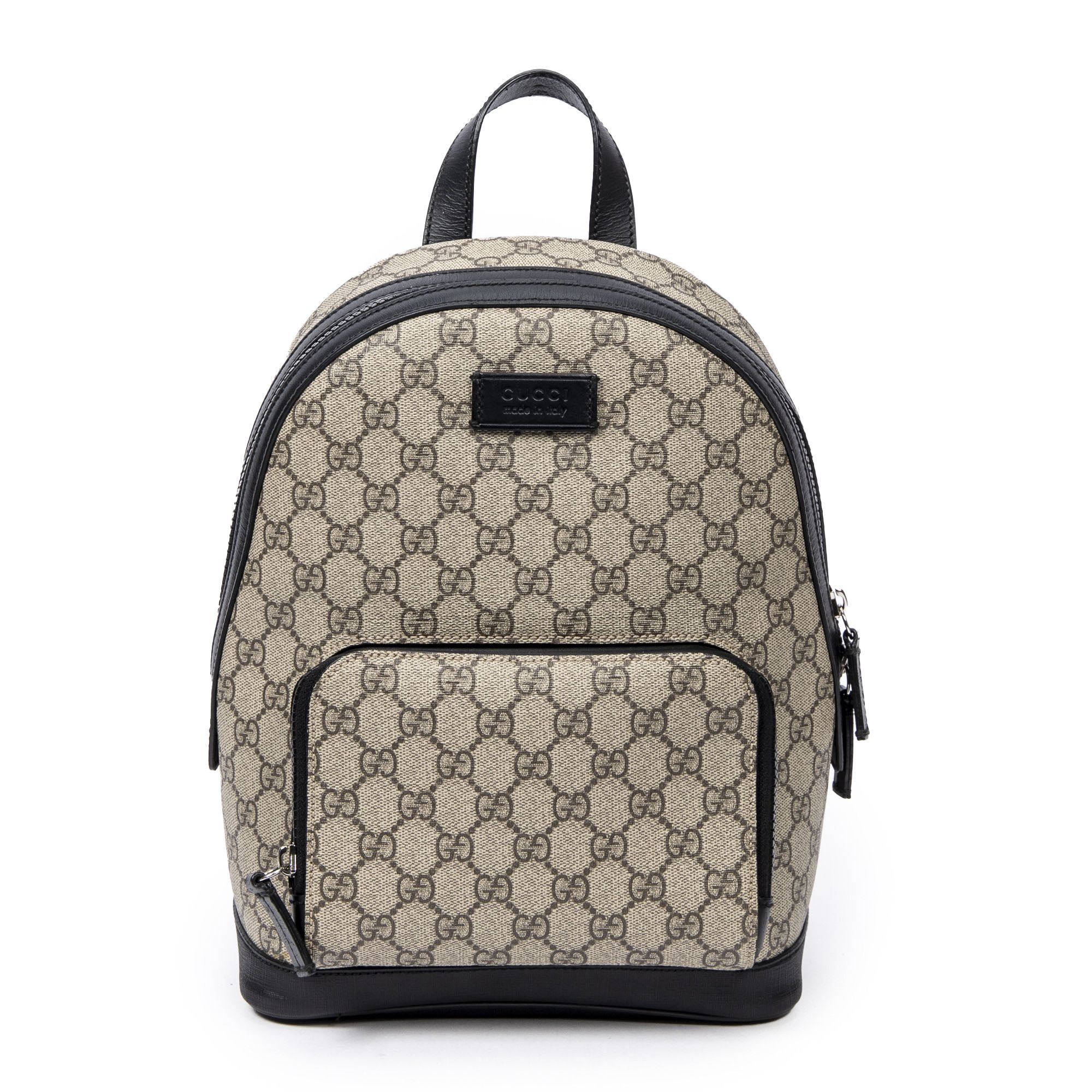 Gucci Small Eden Backpack in Beige/Brown/Black Supreme Coated Canvas ...