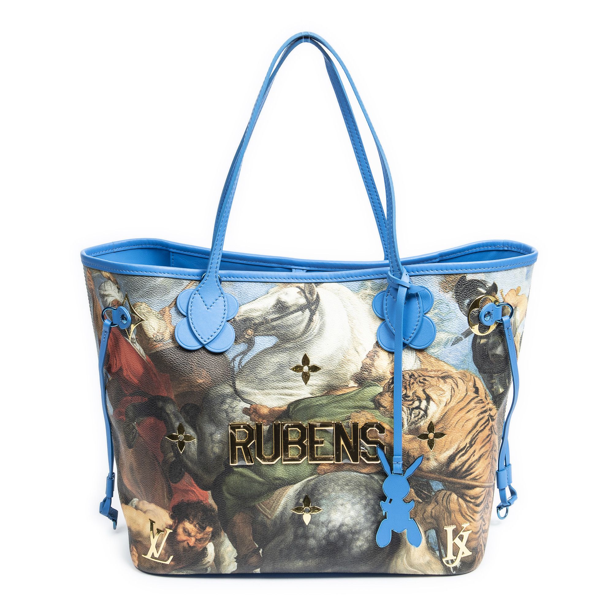 Louis Vuitton Ltd. Ed. Jeff Koons Masters RUBENS Neverfull MM MM in ...