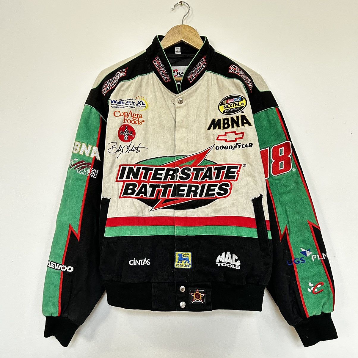 Vintage Very rare vintage Chase nascar racing jacket Bobby Labonte ...
