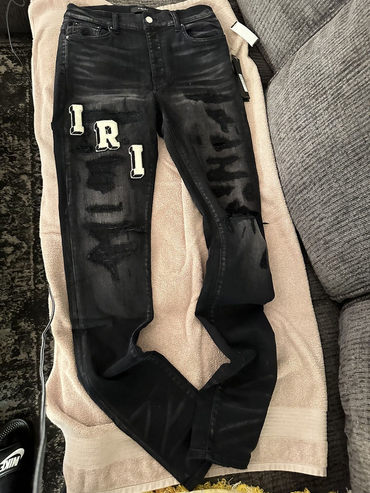 Amiri Mike amiri varsity skinny jeans NEW 31 | Grailed