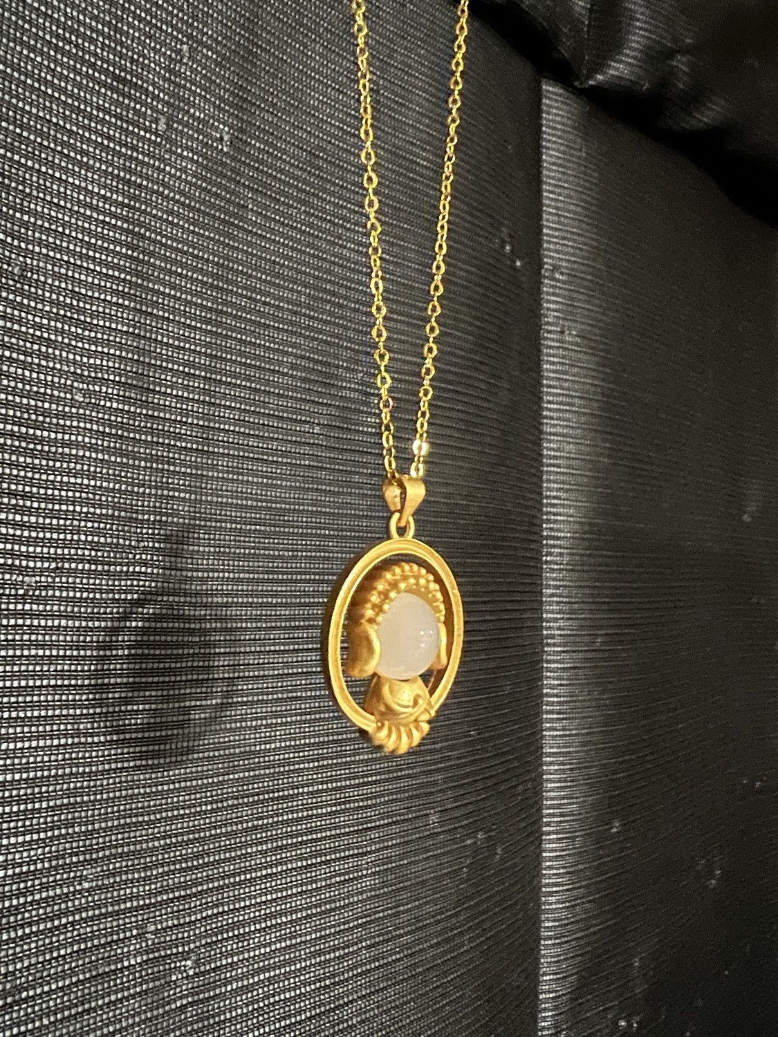 Jewelry Buddha Chain Necklace with white Jade | Grailed