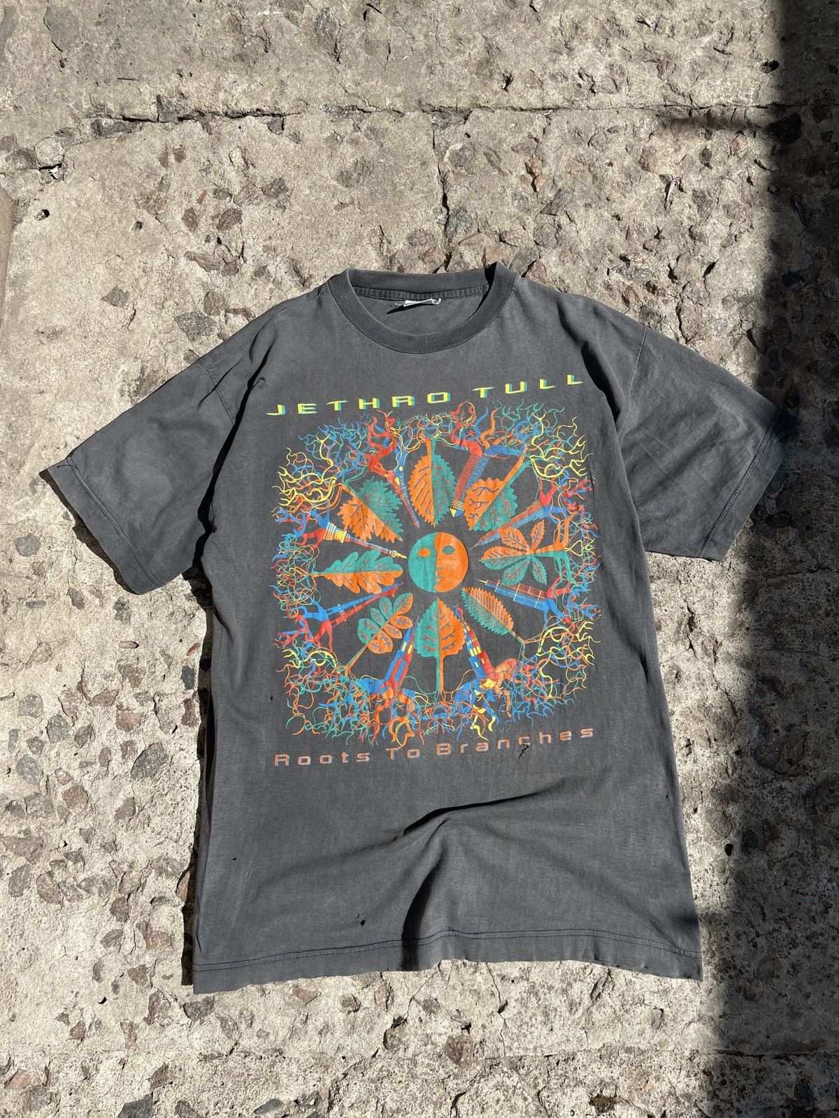 Band Tees × Vintage Vintage 90s Jethro Tull ‘Roots to Branches’ Faded ...