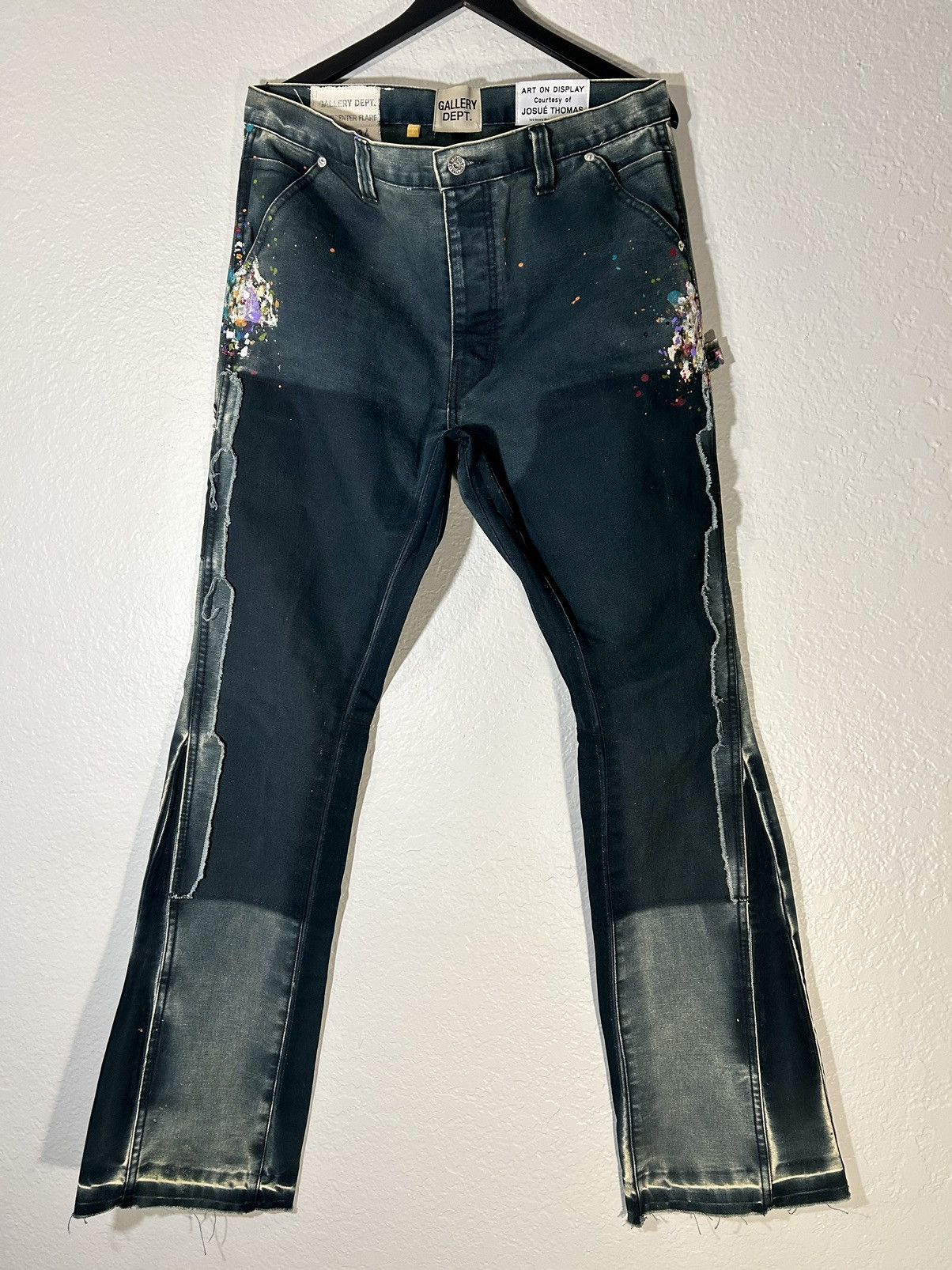 Gallery Dept. Gallery Dept. Jeans Paint Splatter Carpenter Flared Denim ...