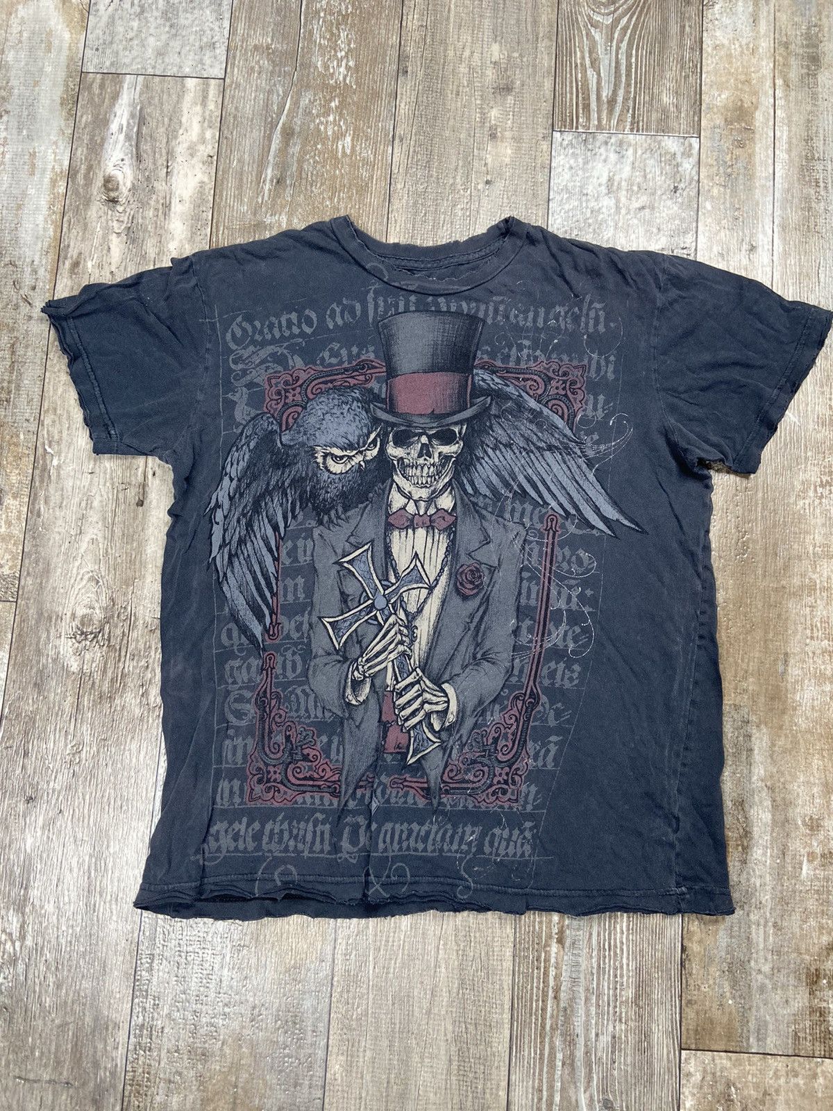 Vintage Crazy Vintage Rare Affliction Distressed Haunted Mound Opium ...