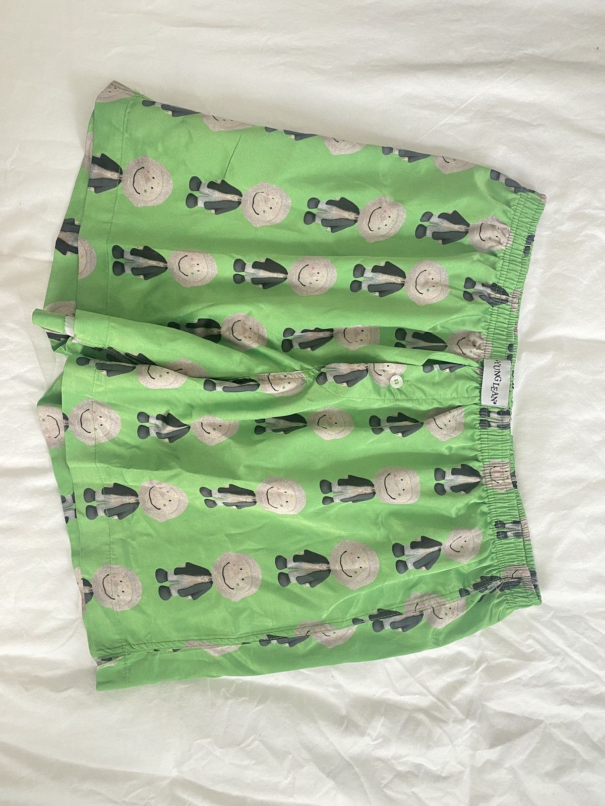 Yung Lean YUNG LEAN BOXERS (GREEN HELLRAISER) | Grailed