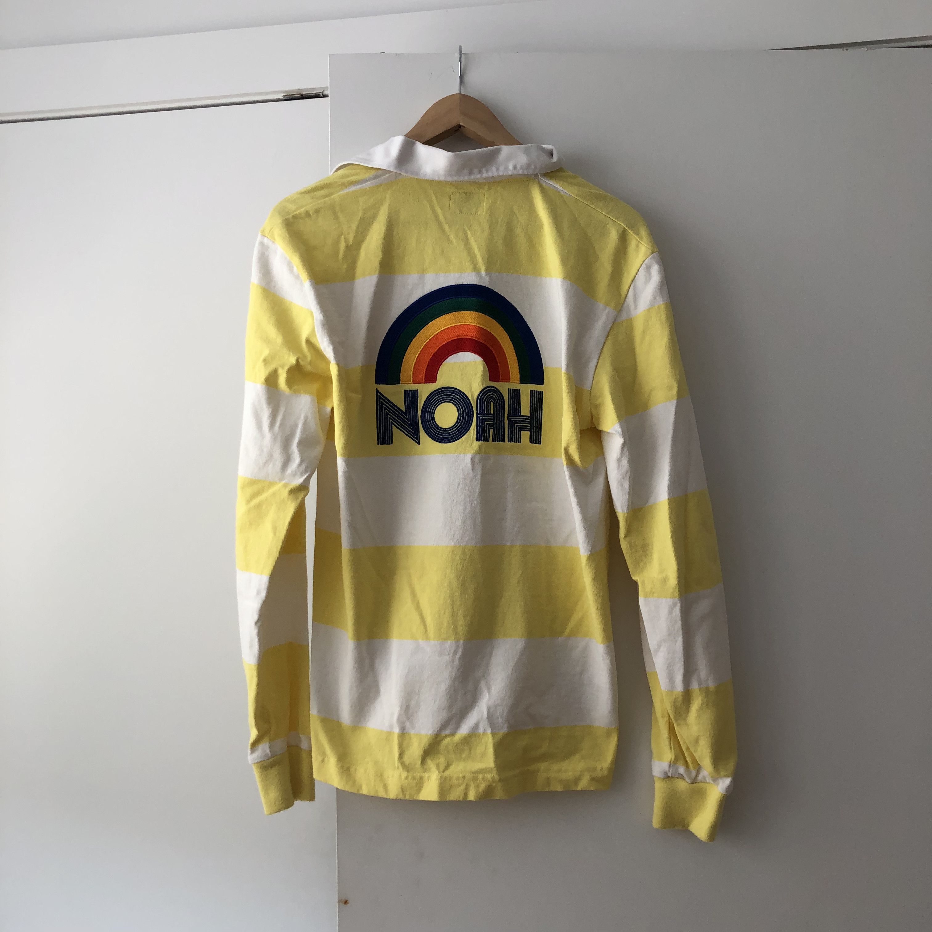 Noah Noah Rainbow Striped Rugby | Grailed