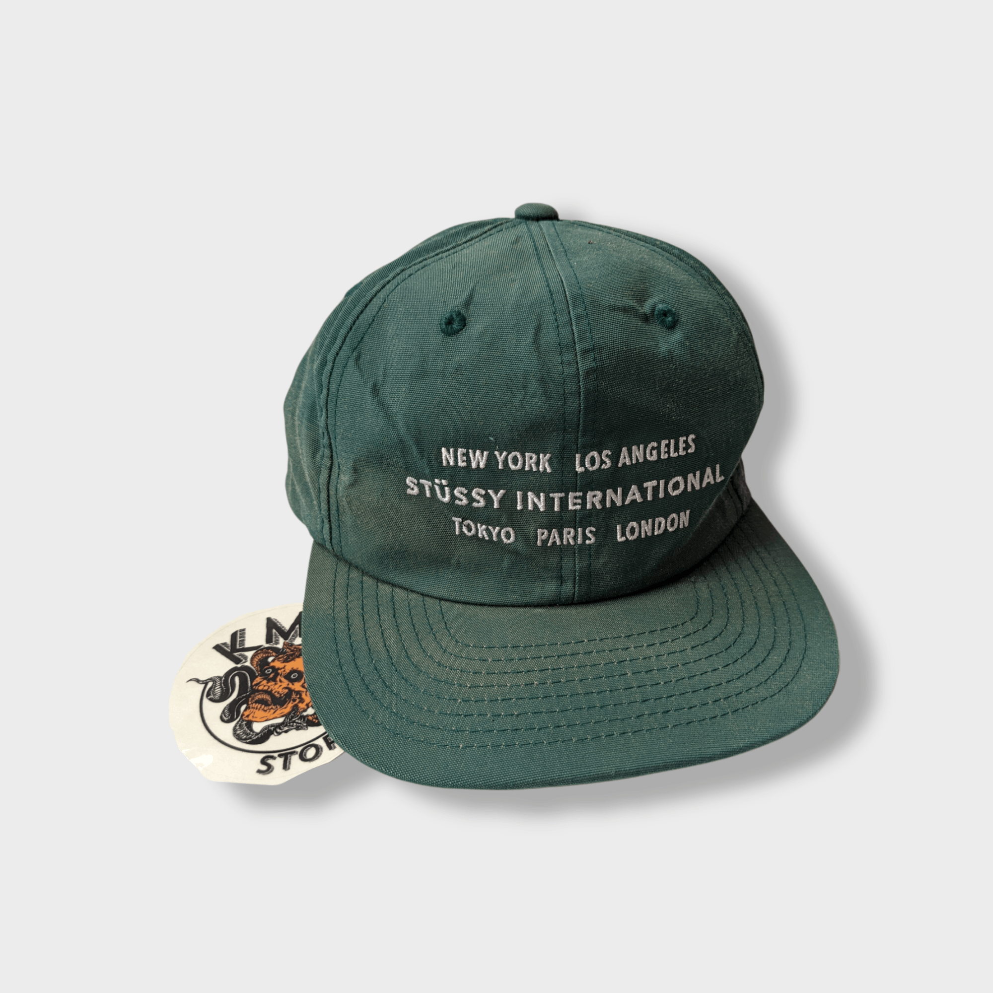 Stussy Vintage Stussy International front font snapback cap | Grailed