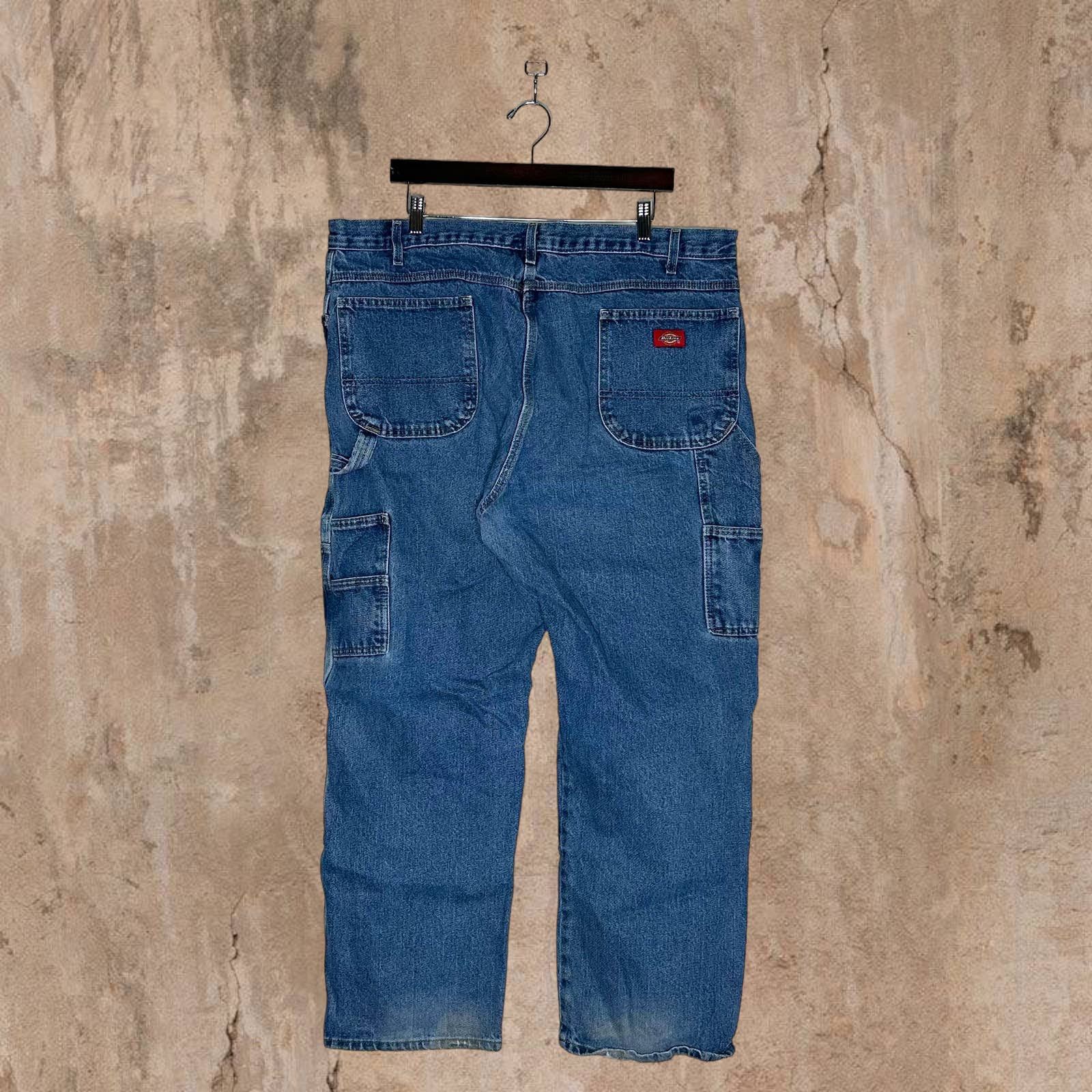 Vintage Dickies Double Knees Carpenter Jeans Medium Denim Red Label ...