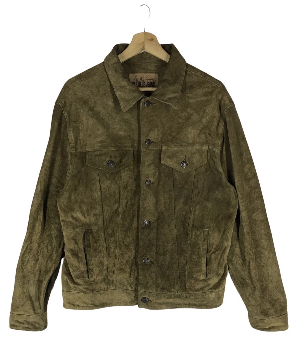 Gap × Vintage Vintage Gap Cow Split Leather Jackets | Grailed