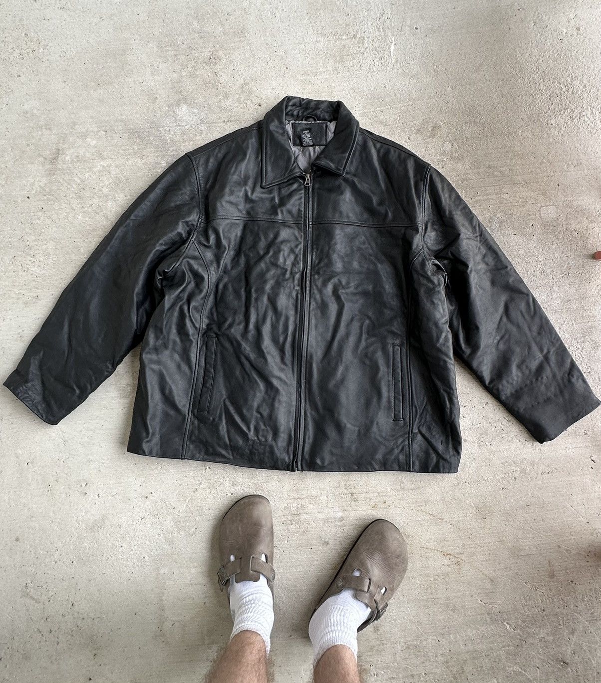 George × Leather × Vintage Vintage George Leather Jacket | Grailed