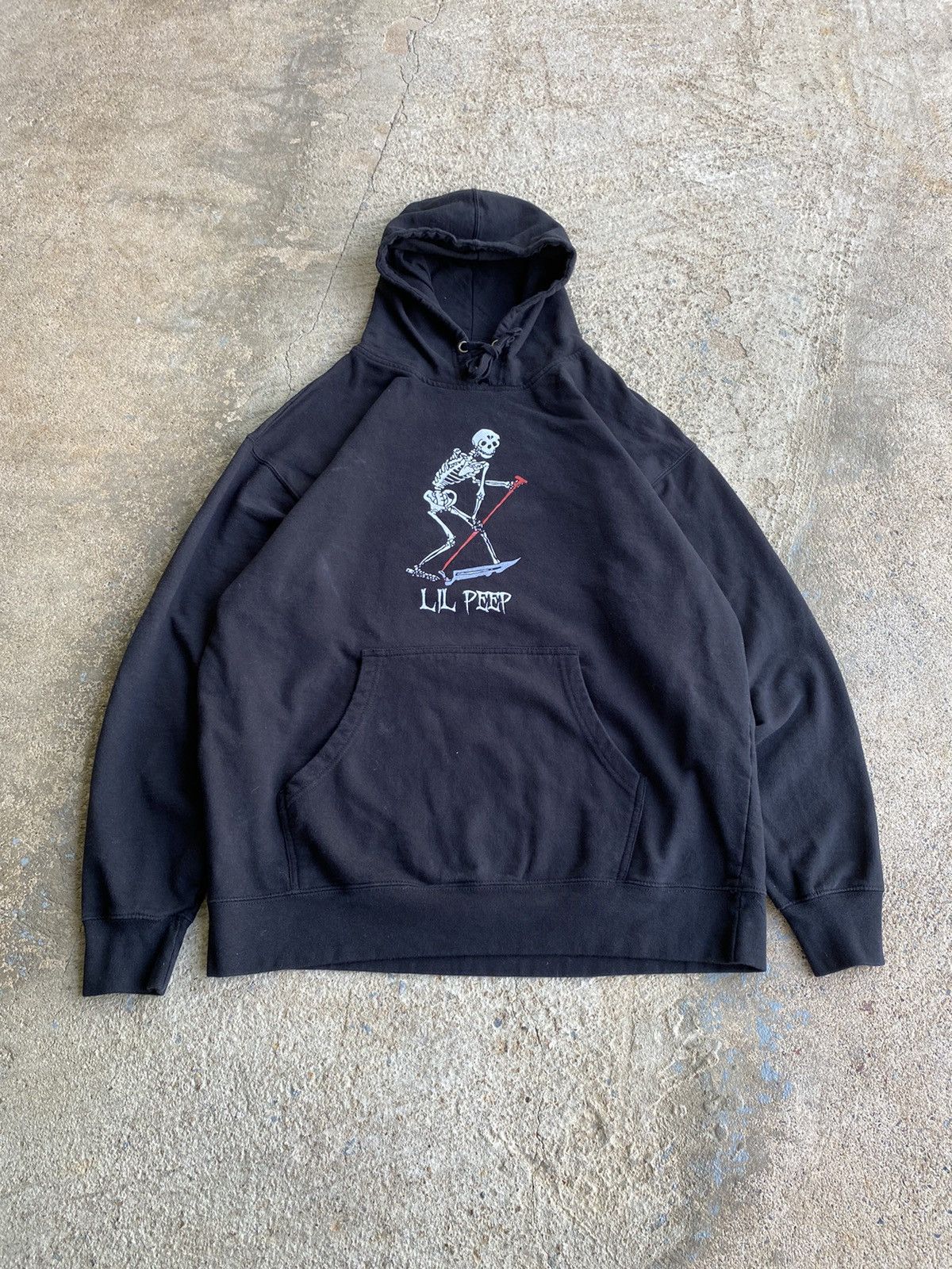 Streetwear Lil Peep Schemaposse GBC Skeleton Reaper Hoodie | Grailed