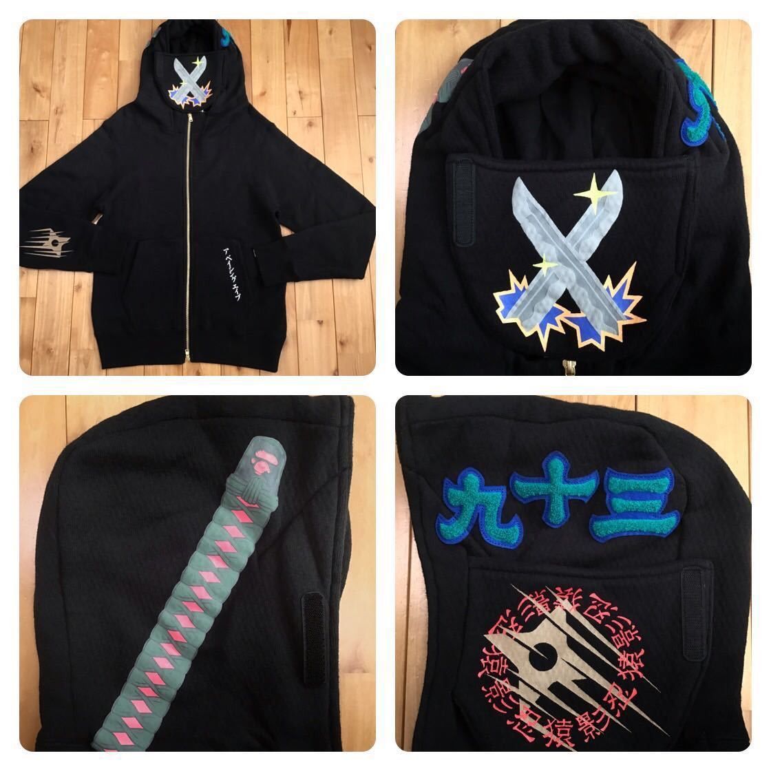 Bape BAPE NINJA ZIP HOODIE Black a bathing ape | Grailed