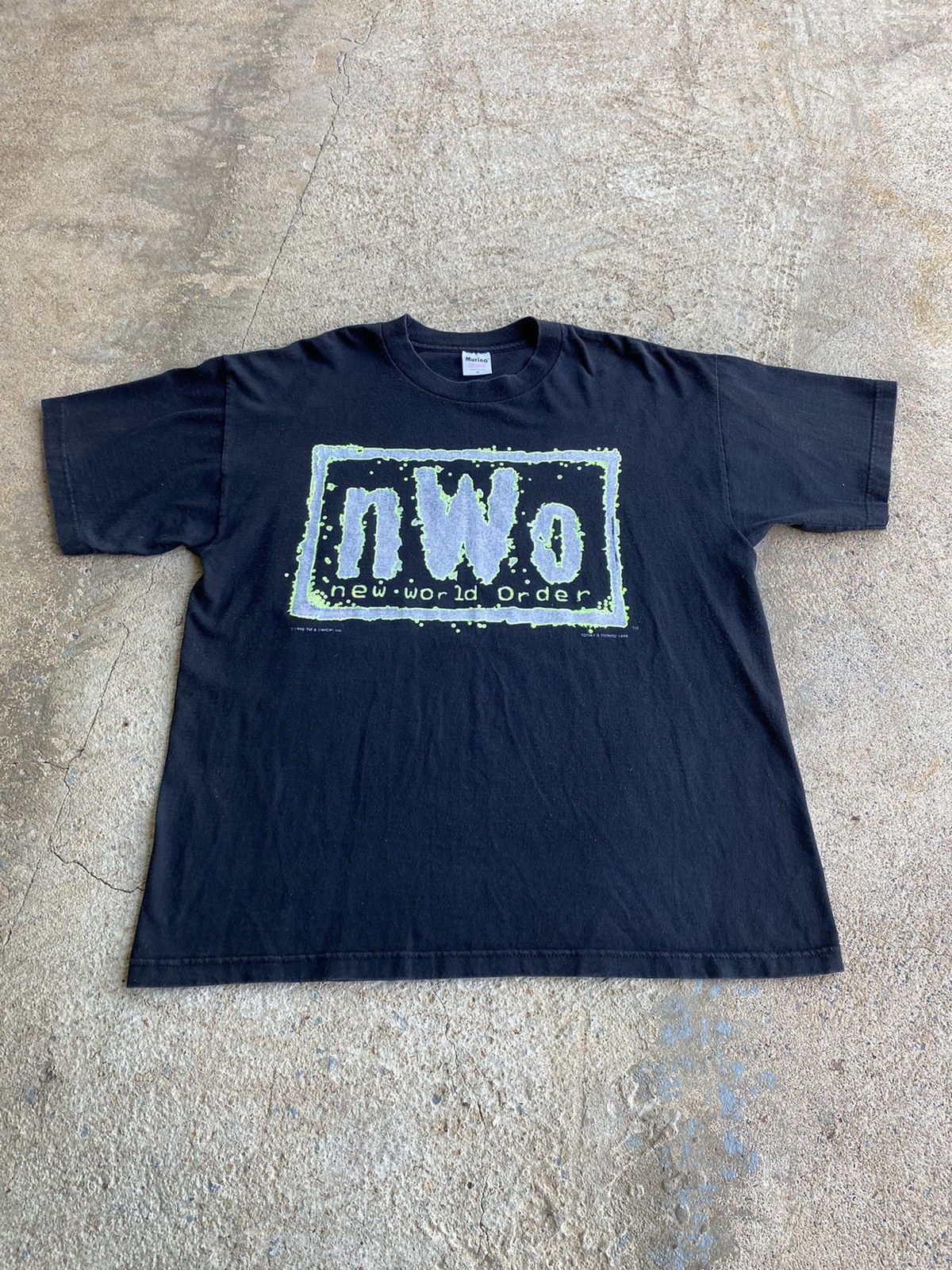 Streetwear × Vintage × WCW/nWo Vintage 90’s NWO Wrestling Logo Graphic ...