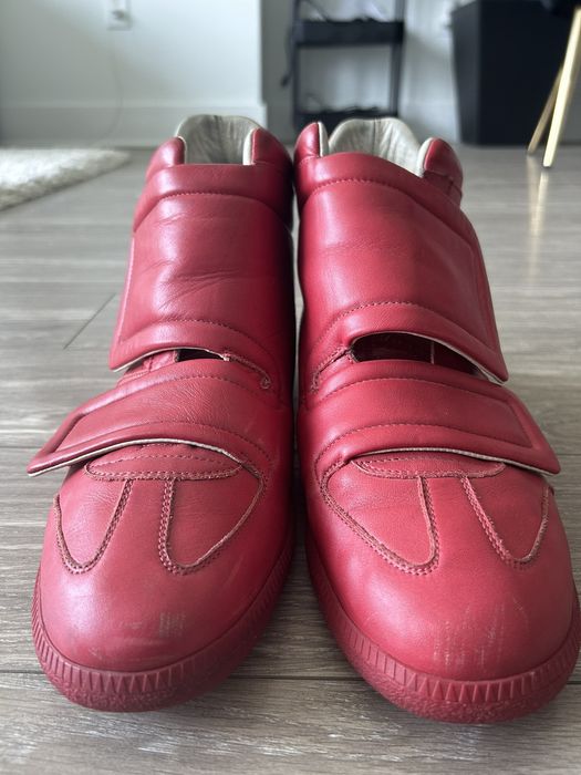 Maison Margiela Maison Margiela - Red High Top Sneakers | Grailed