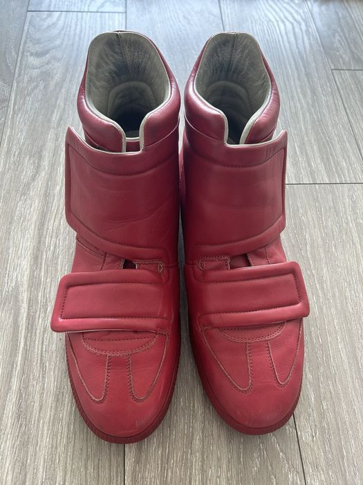 Maison Margiela Maison Margiela - Red High Top Sneakers | Grailed