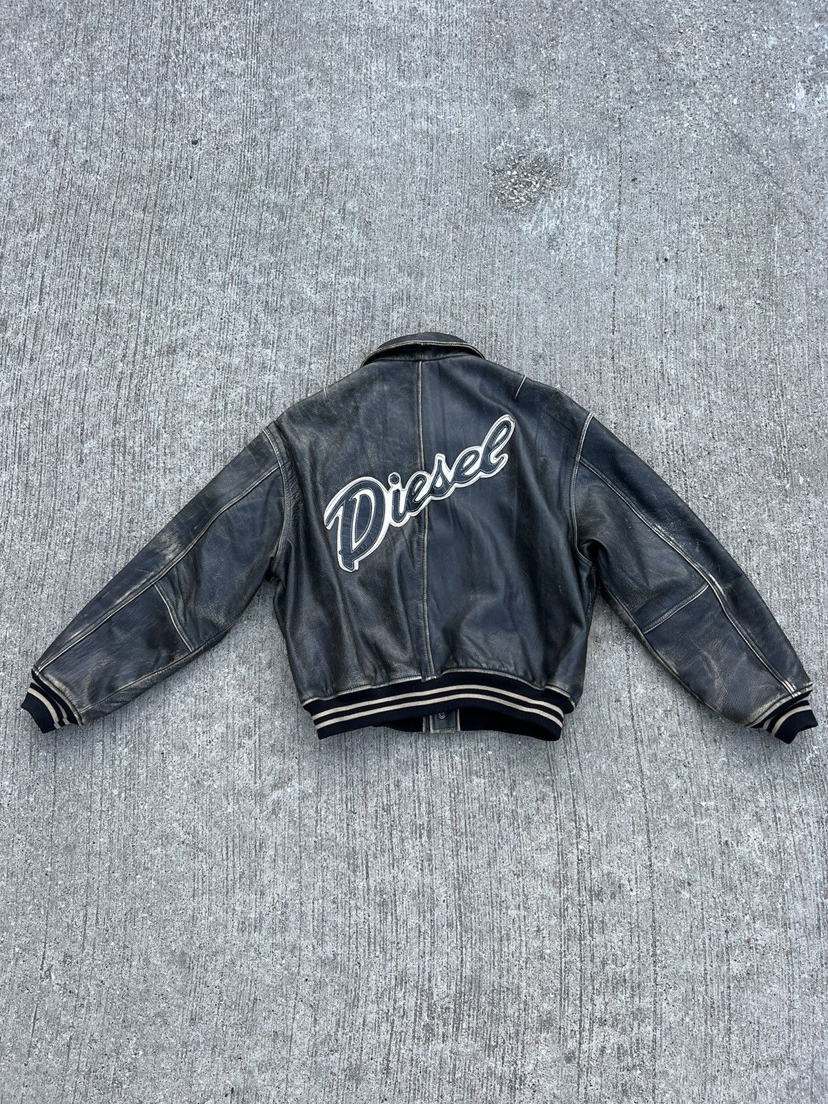Diesel Vintage diesel leather jacket | Grailed