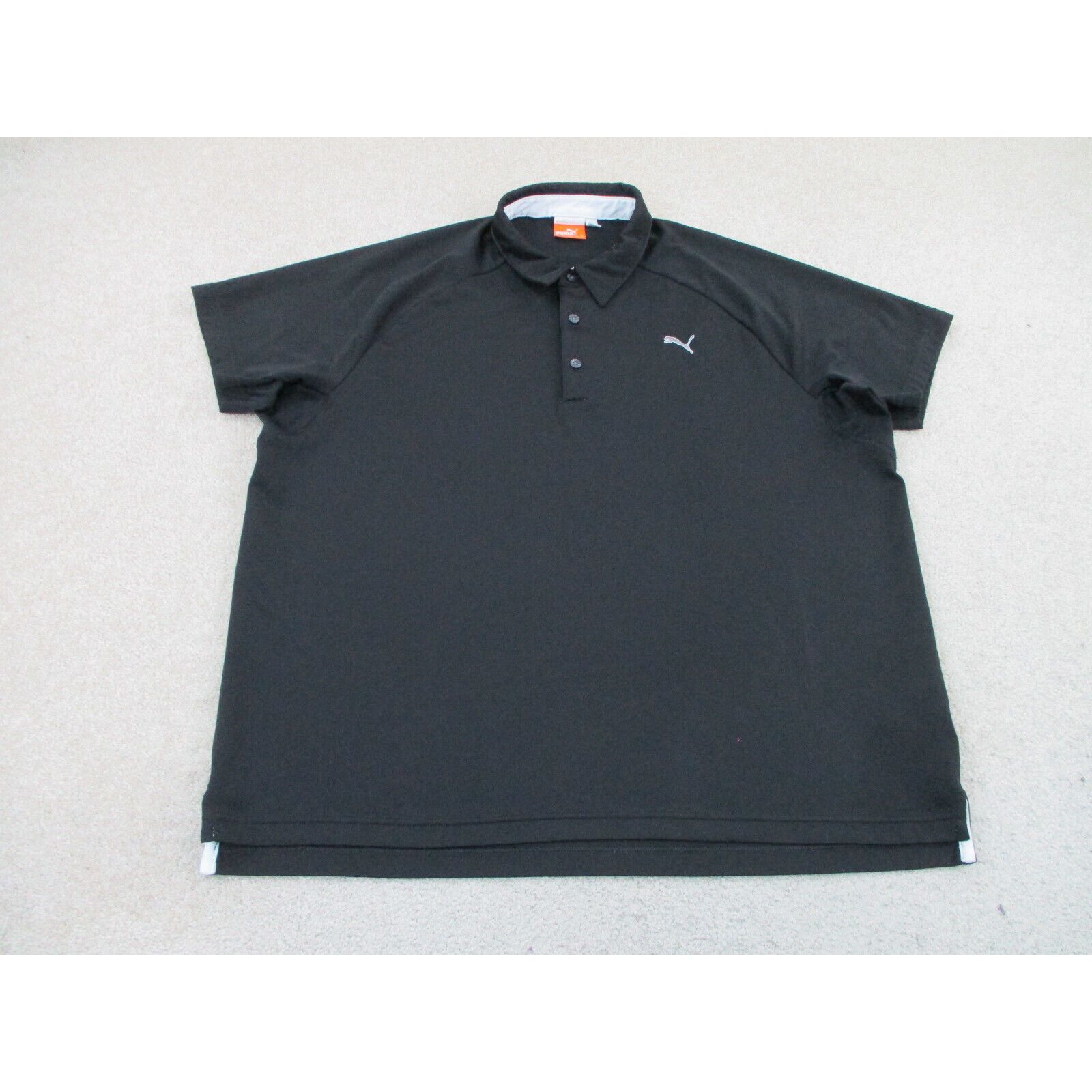 Puma Puma Polo Shirt Adult Extra Large Black Lightweight Golfing ...