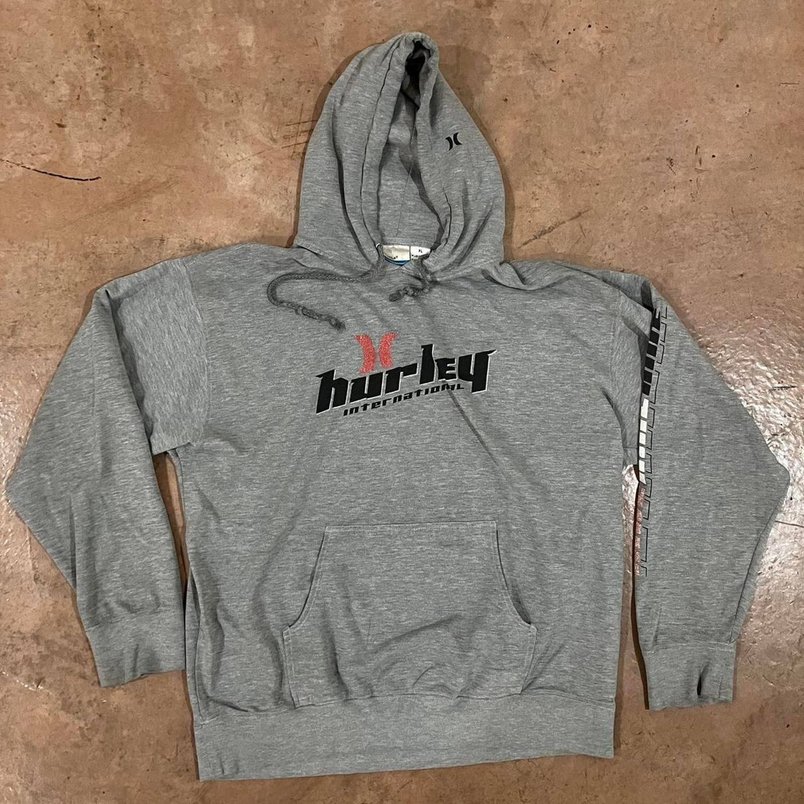 Hurley Y2K Hurley International Grey Hoodie | Grailed