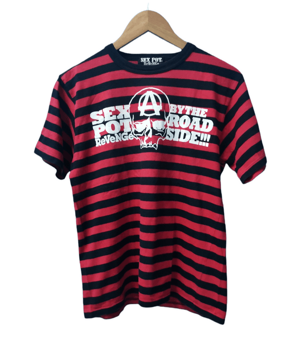 Skulls Sex Pot Revenge Seditionaries Punk Tee Striped Skull Grailed