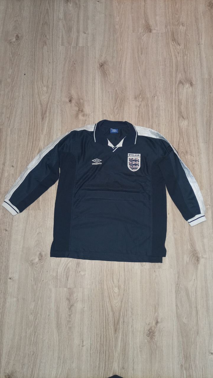 Vintage england long sleeve soccer jersey vintage umbro rare | Grailed