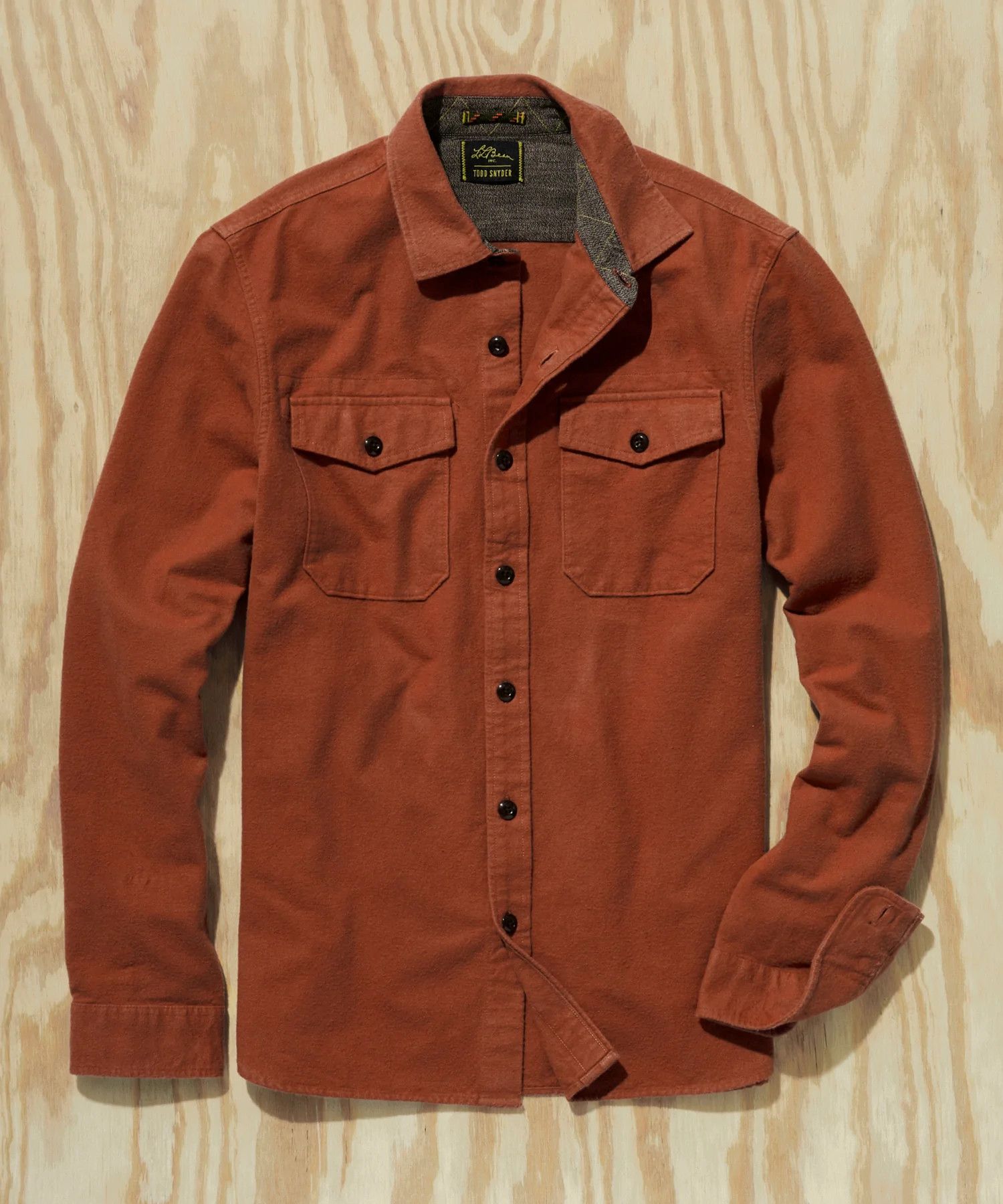 L.L. Bean × Todd Snyder L.L.BEAN X TODD SNYDER CHAMOIS SHIRT IN LIGHT ...
